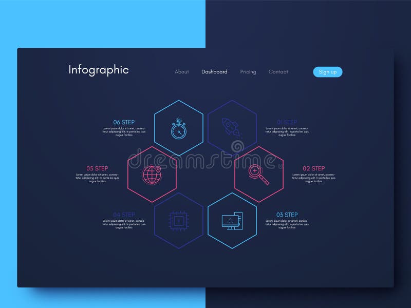 Vector Graphic Infographics. Template for Creating Mobile Applications ...
