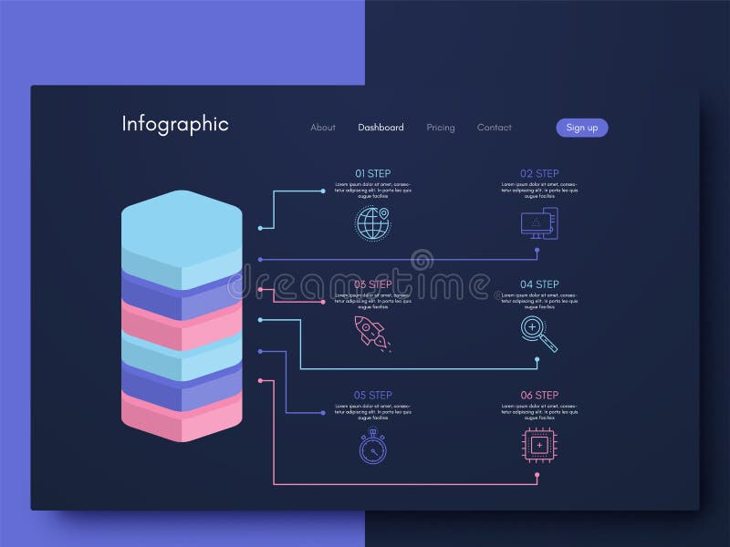 Vector Graphic Infographics. Template for Creating Mobile Applications ...