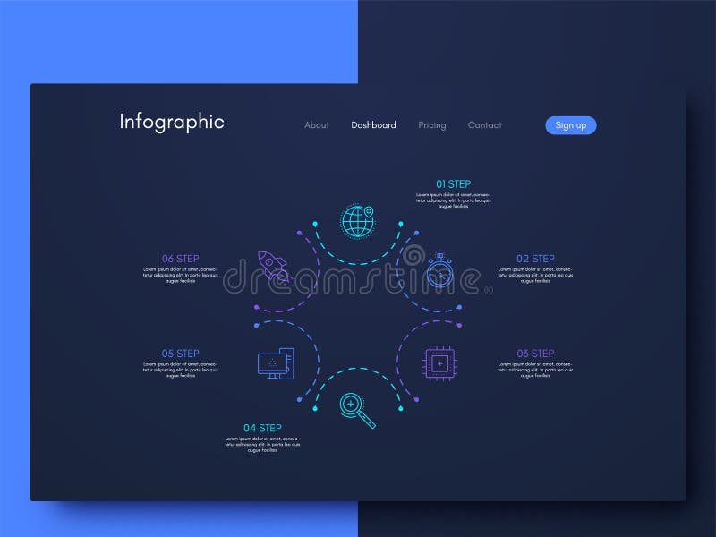 Vector Graphic Infographics. Template for Creating Mobile Applications ...