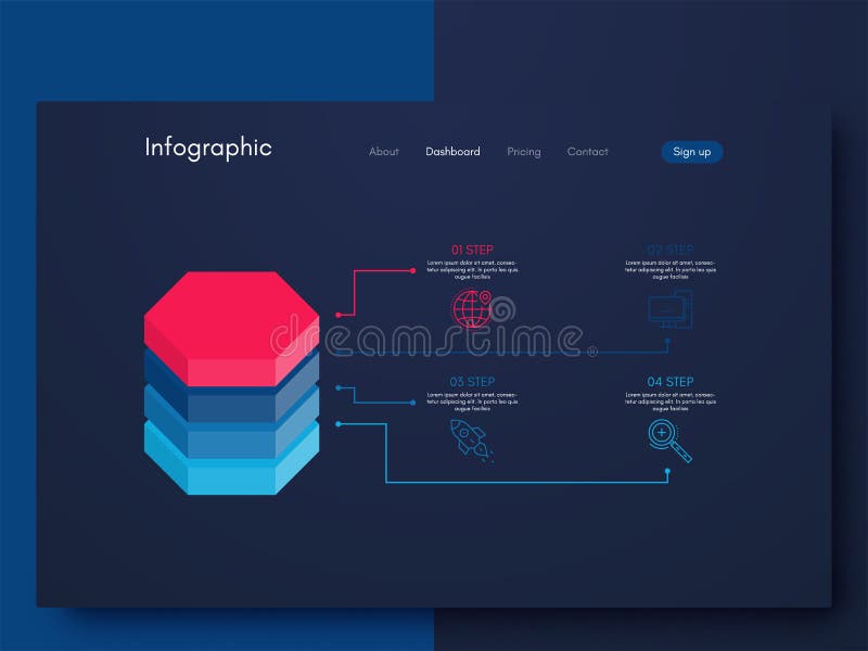 Vector Graphic Infographics. Template for Creating Mobile Applications ...