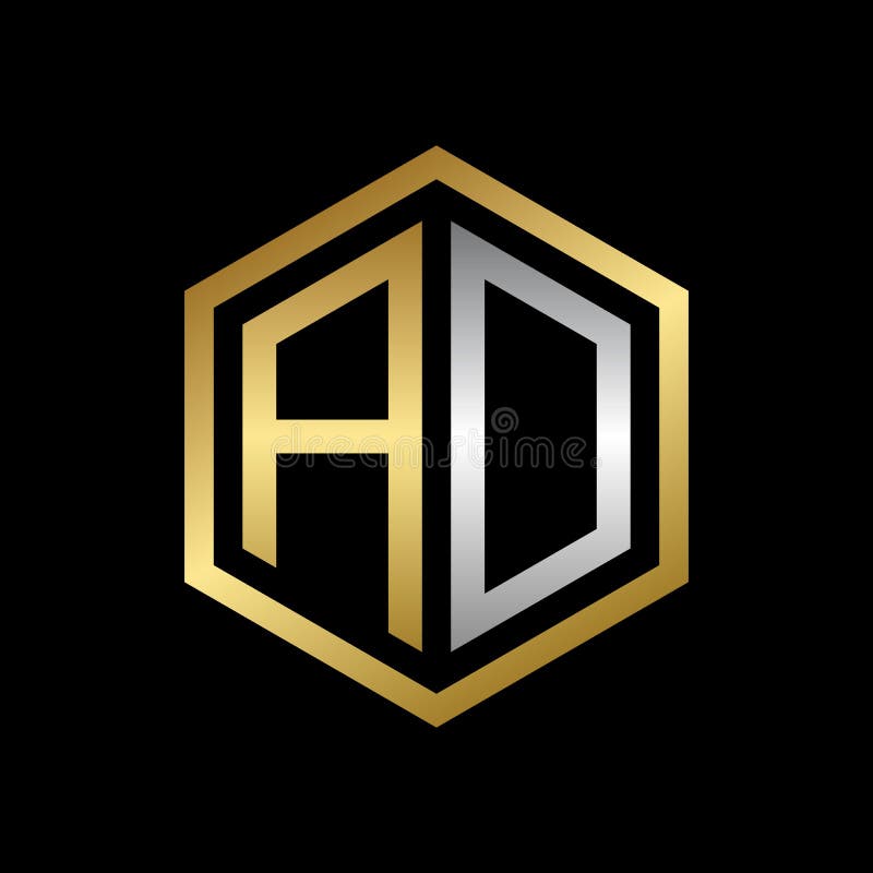 Vector Graphic Initials Letter AD Logo Design Template Stock Vector ...