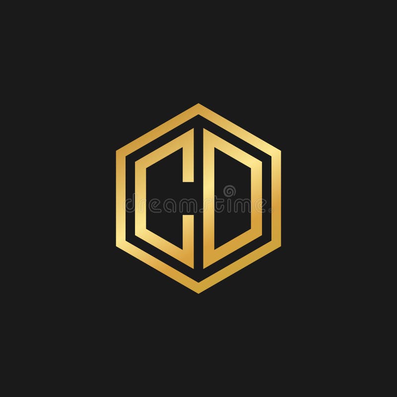 Vector Graphic Initials Letter CD Logo Design Template Stock Vector ...