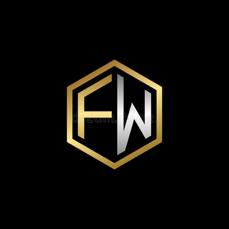 Vector Graphic Initials Letter FW Logo Design Template Stock Vector ...