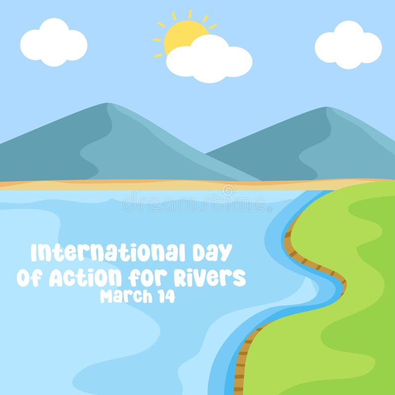 Vector Graphic of International Day of Action for Rivers Ideal for ...