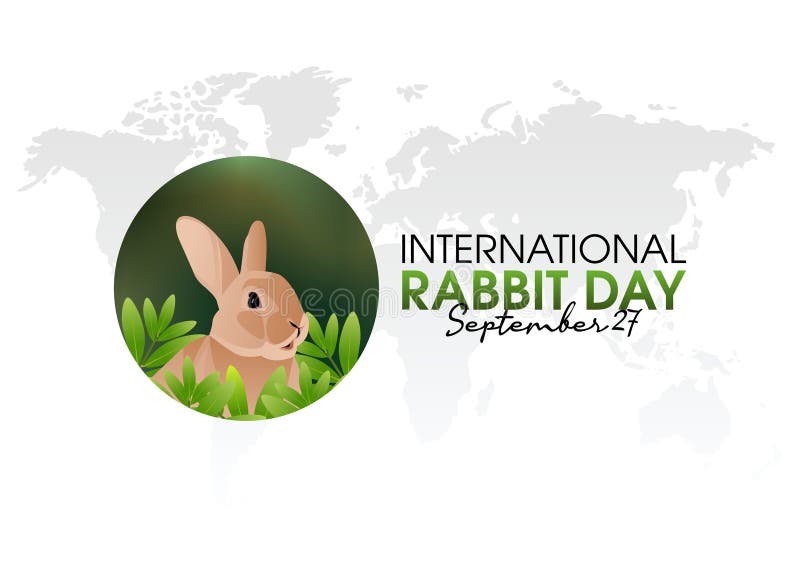 International Rabbit Day, Outline Image of a Little Rabbit and a Carrot ...