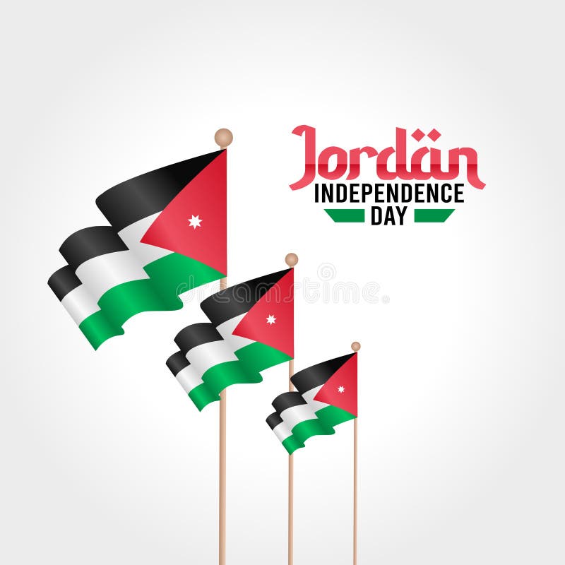 Vector Graphic of Jordan Independence Day Stock Vector - Illustration ...