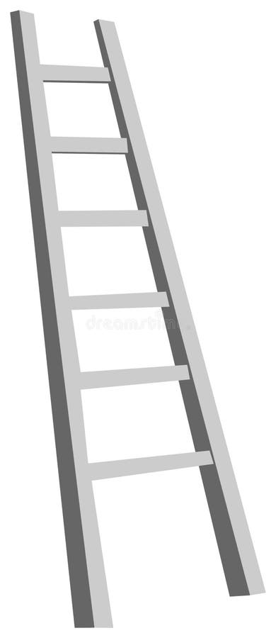 Ladder on white background stock image. Illustration of vector - 116412731