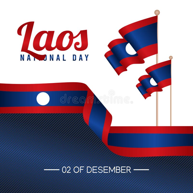 Vector Graphic of Laos National Day Stock Vector - Illustration of ...