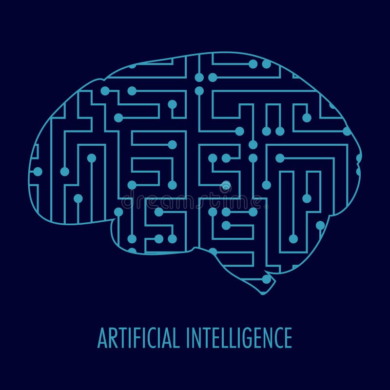 Vector Graphic Logo for an Artificial Intelligence Company Stock Vector ...