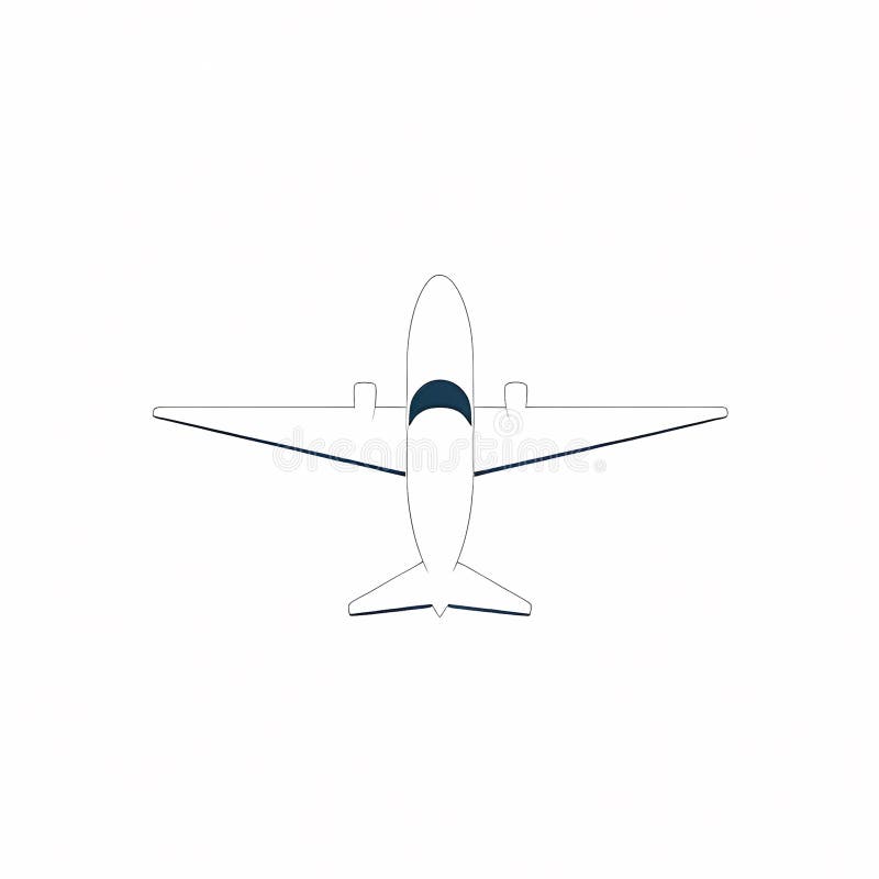 Vector Graphic of a Minimalist Airplane Navigation Chart Stock ...