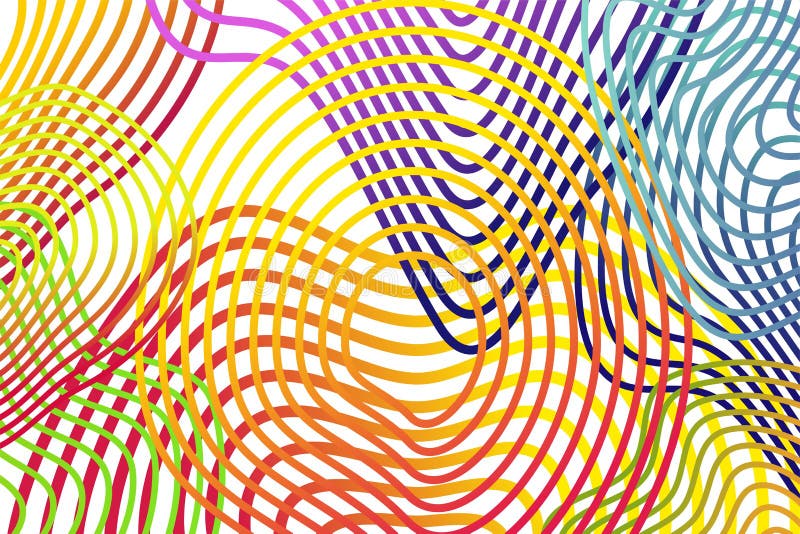 Vector Graphic of Multicolor Lines Abstract Background. Texture with ...