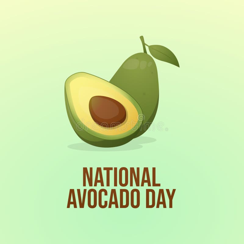 Vector Graphic of National Avocado Day Ideal for National Avocado Day ...