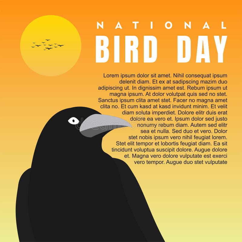 Vector Graphic of National Bird Day Good for National Bird Day ...