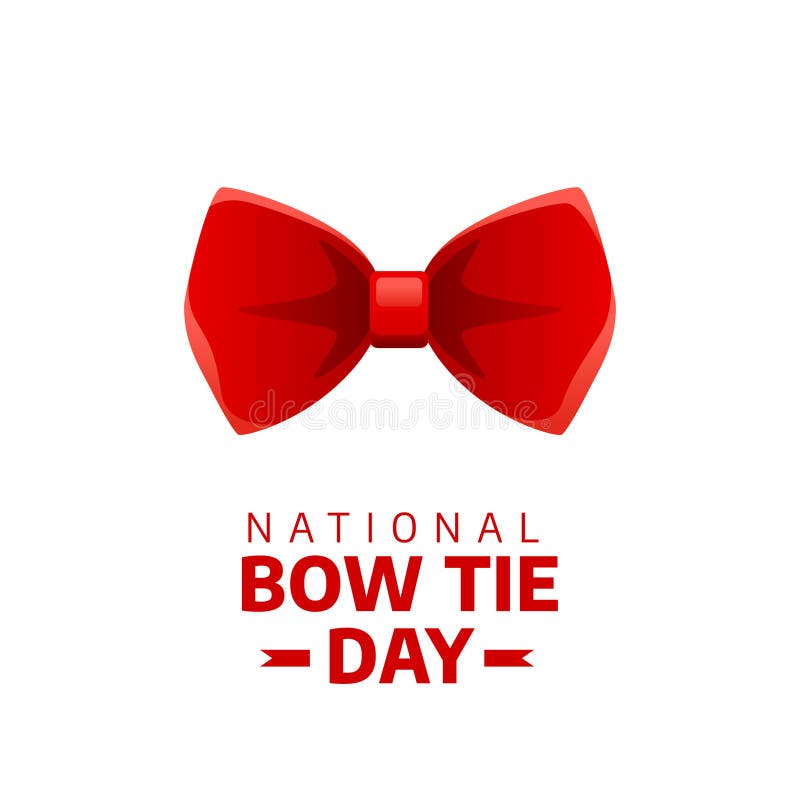 Vector Graphic of National Bow Tie Day Good for National Bow Tie Day ...