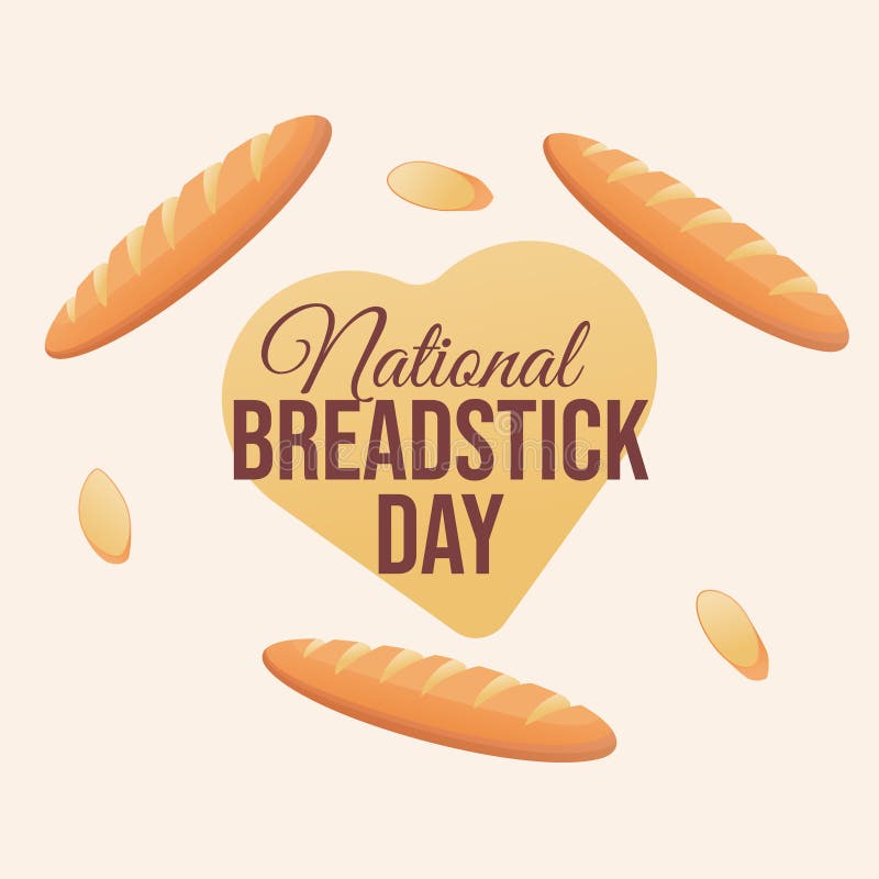 Vector Graphic of National Breadstick Day Ideal for National Breadstick ...