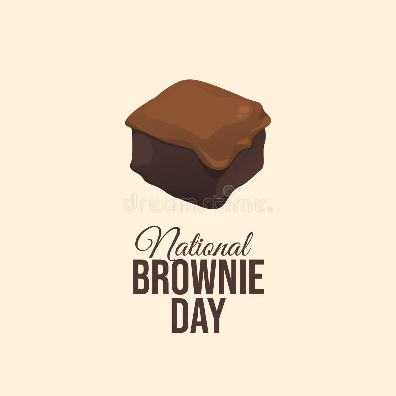 Vector Graphic of National Brownie Day Ideal for National Brownie Day ...