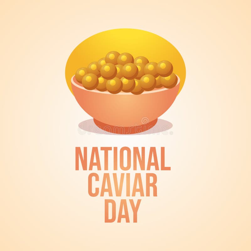 Vector Graphic of National Caviar Day Ideal for National Caviar Day ...