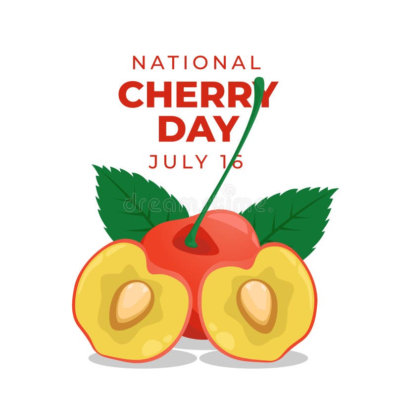 Vector Graphic of National Cherry Day Good for National Cherry Day ...