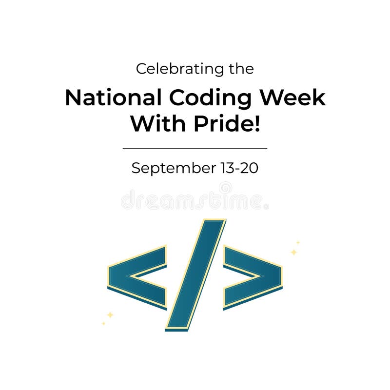 Vector Graphic of National Coding Week Good for National Coding Week ...