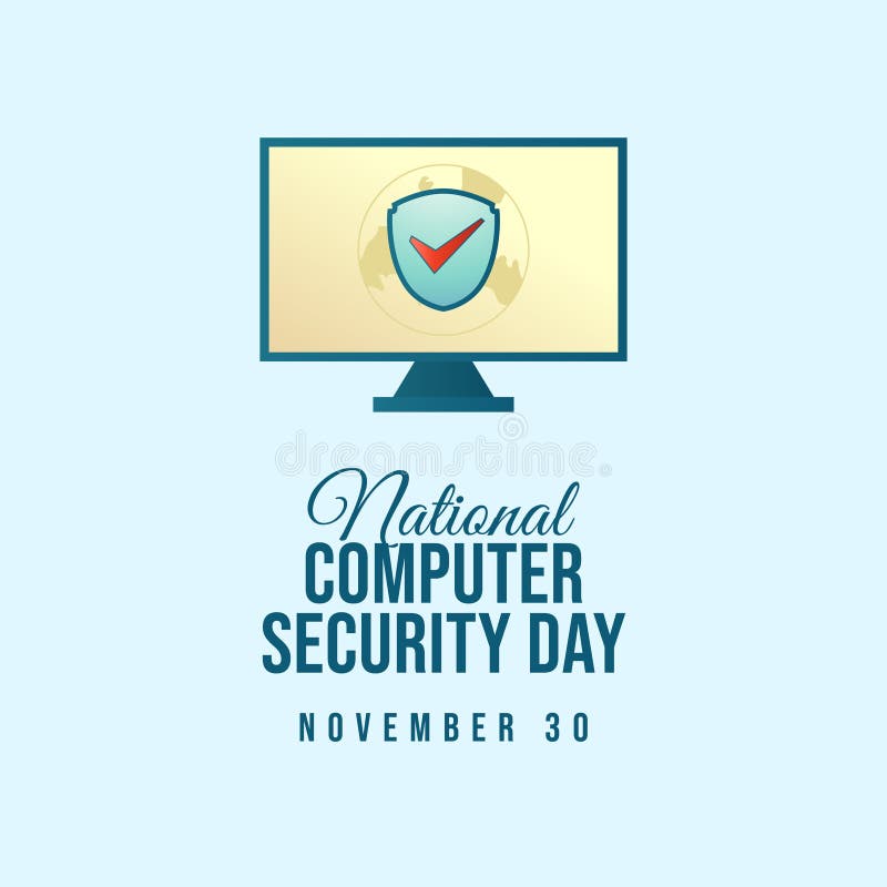 Vector Graphic of National Computer Security Day Ideal for National ...