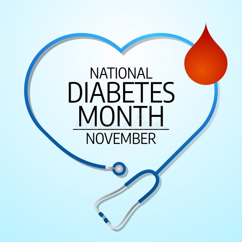 Vector Graphic of National Diabetes Month Ideal for National Diabetes ...