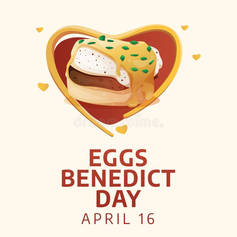 Vector Graphic of National Eggs Benedict Day Ideal for National Eggs ...