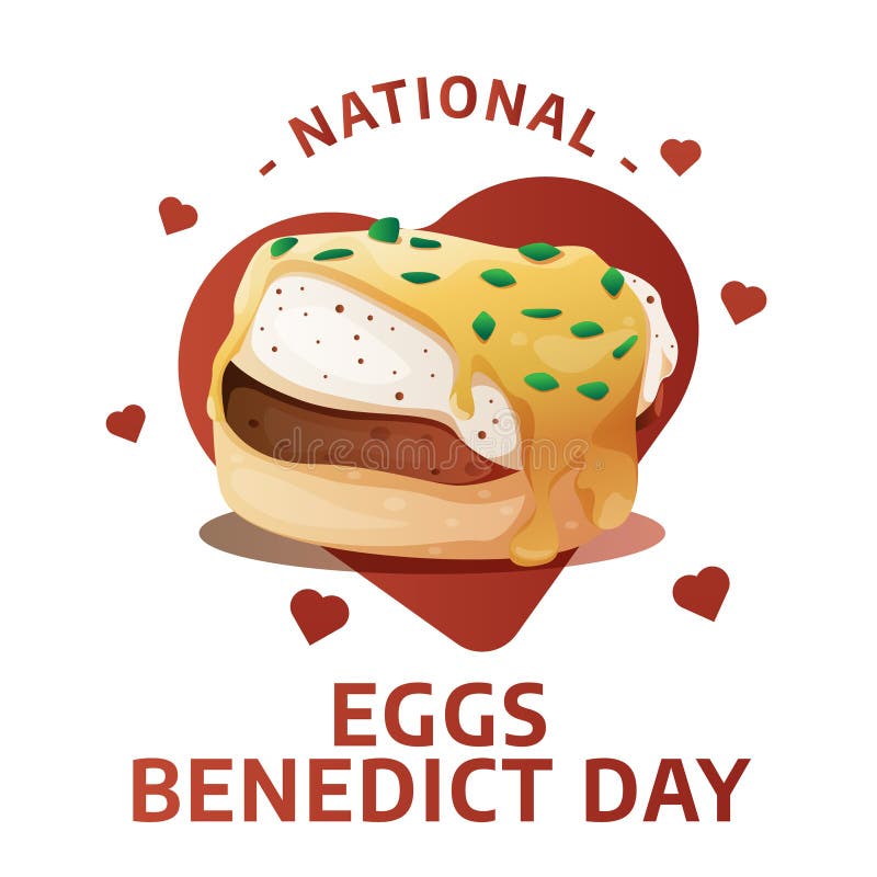 Vector Graphic of National Eggs Benedict Day Ideal for National Eggs ...