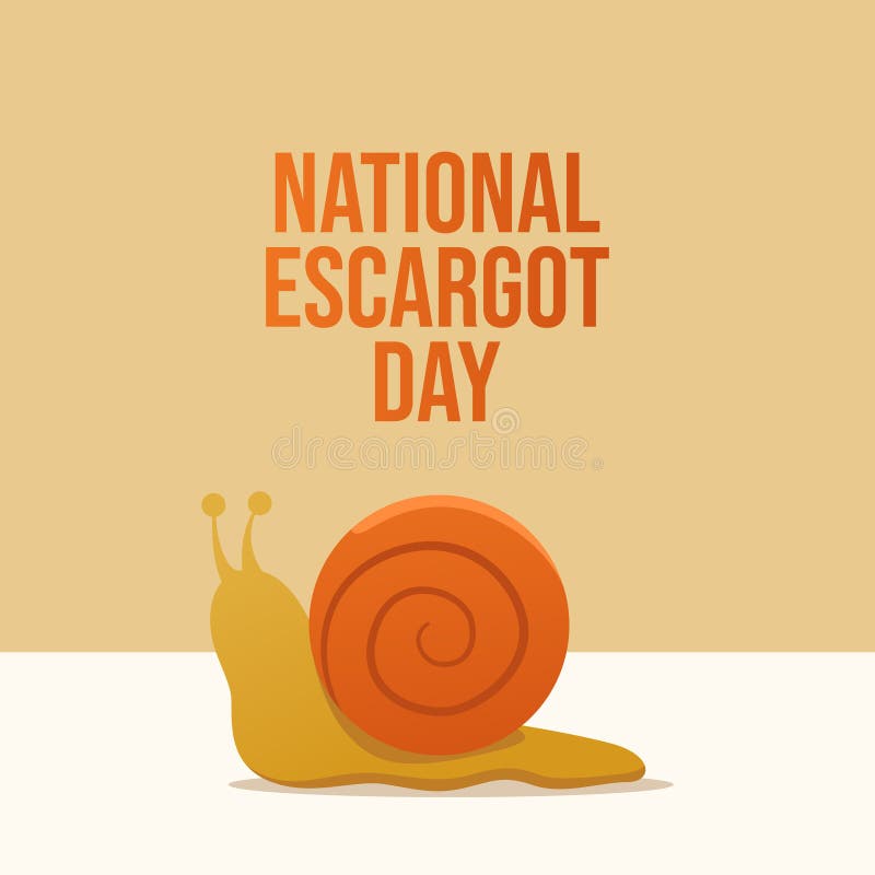 Vector Graphic of National Escargot Day Ideal for National Escargot Day ...