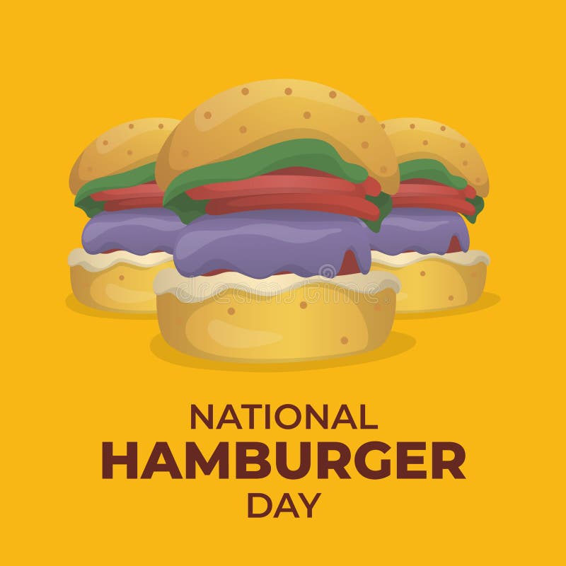 Vector Graphic of National Hamburger Day Good for National Hamburger ...