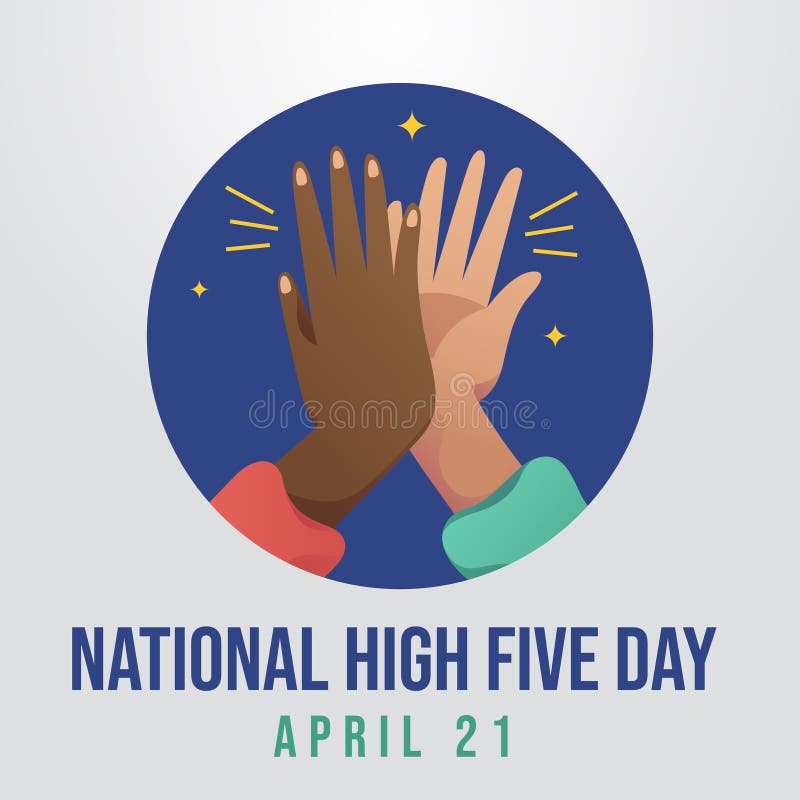 Vector Graphic of National High Five Day Ideal for National High Five ...