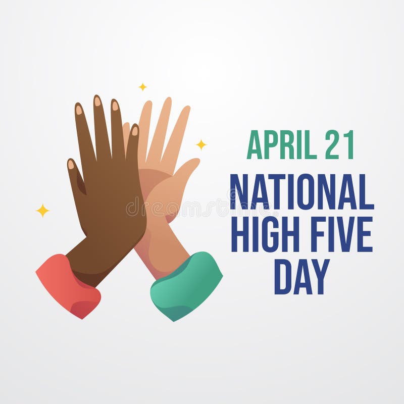 Vector Graphic of National High Five Day Ideal for National High Five ...