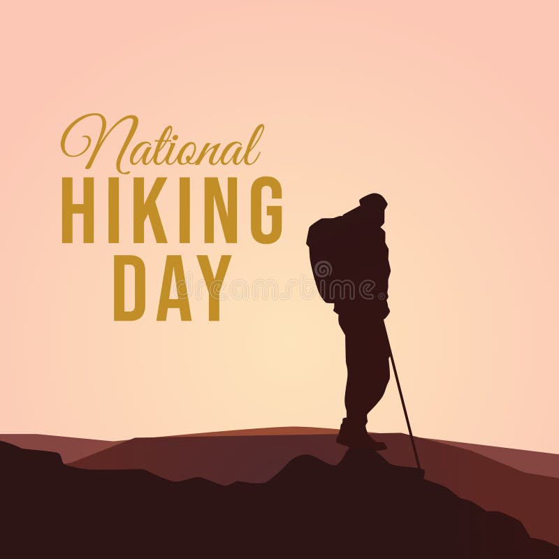 Vector Graphic of National Hiking Day Ideal for National Hiking Day ...