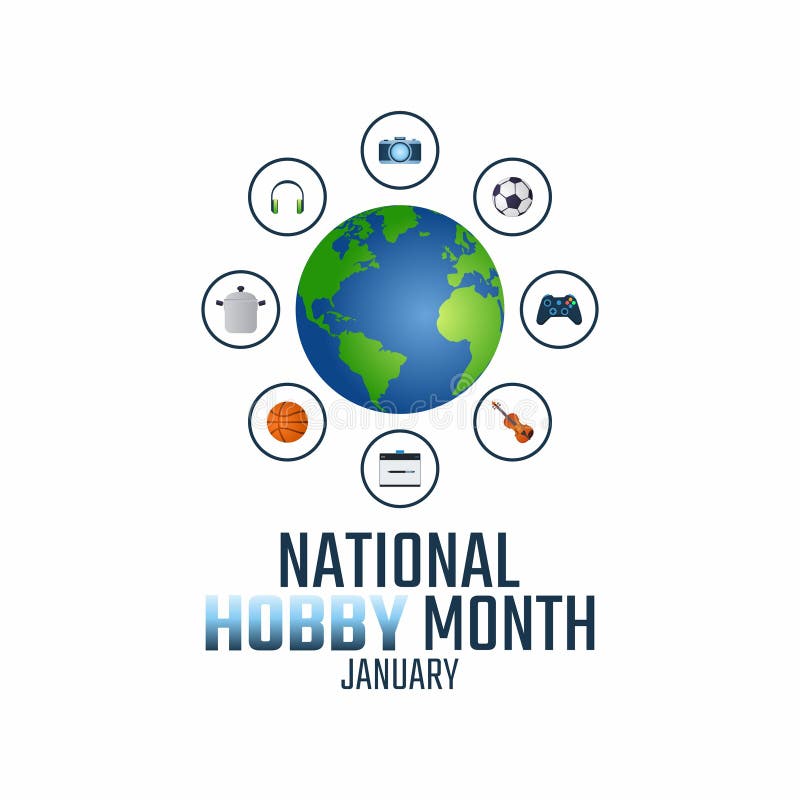 Vector Graphic of National Hobby Month Stock Vector - Illustration of ...