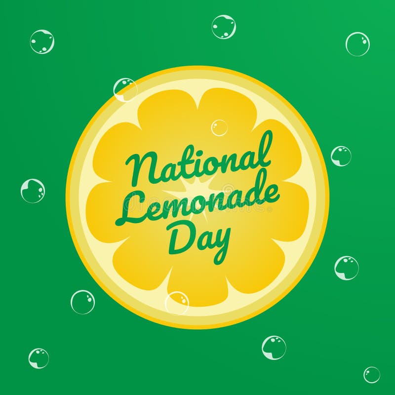 Vector Graphic of National Lemonade Day Ideal for National Lemonade Day ...