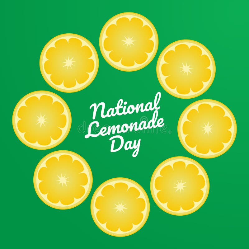 Vector Graphic of National Lemonade Day Ideal for National Lemonade Day ...