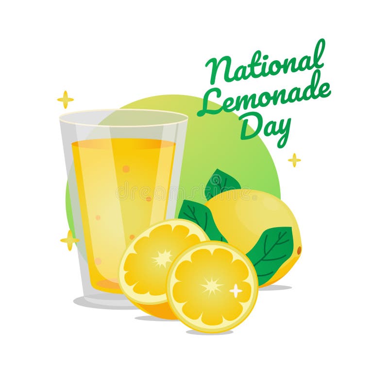 Vector Graphic of National Lemonade Day Ideal for National Lemonade Day ...