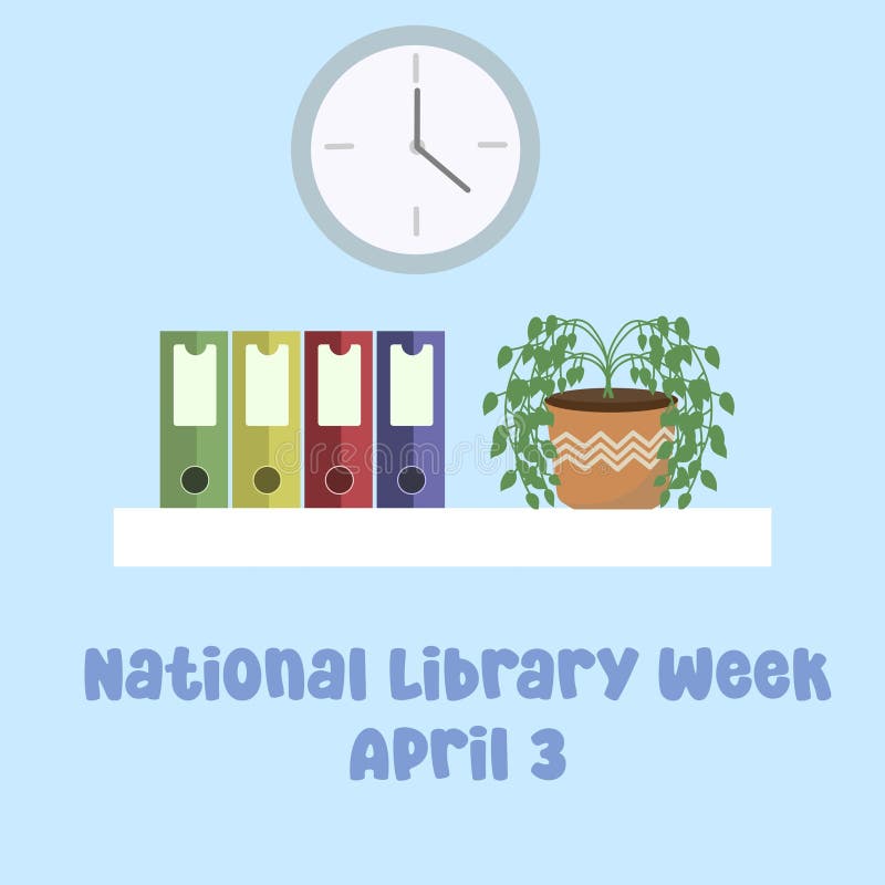 Vector Graphic of National Library Week Ideal for National Library Week ...