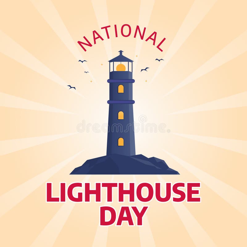Lighthouse flyer stock vector. Illustration of safety - 50530005