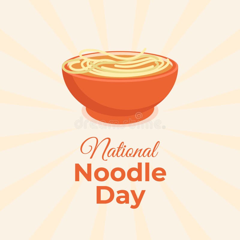 Vector Graphic of National Noodle Day Ideal for National Noodle Day ...