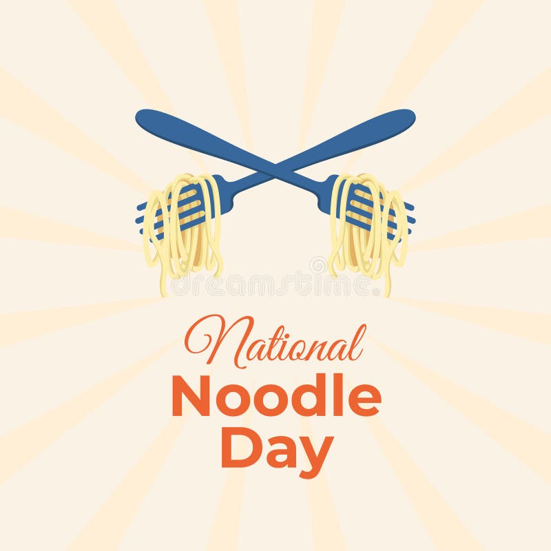Vector Graphic of National Noodle Day Ideal for National Noodle Day ...