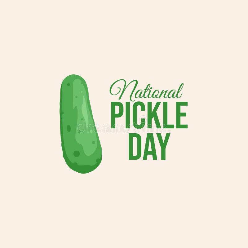 Vector Graphic of National Pickle Day Ideal for National Pickle Day ...