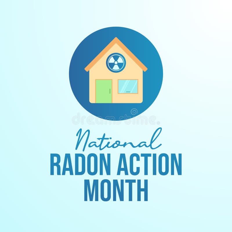 Vector Graphic of National Radon Action Month Ideal for National Radon ...