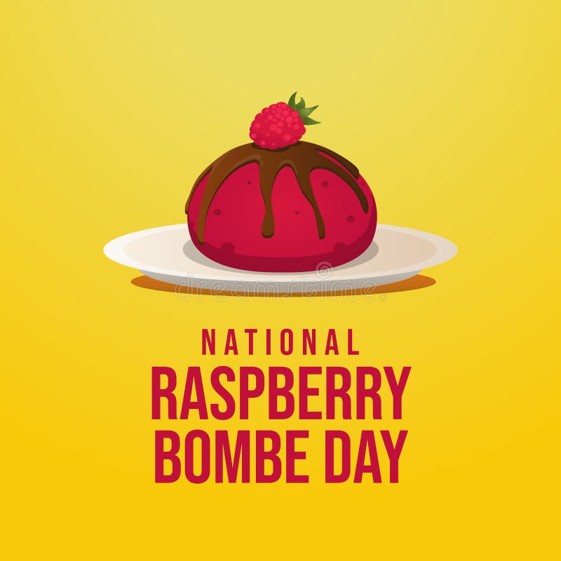 Vector Graphic of National Raspberry Bombe Day Ideal for National ...