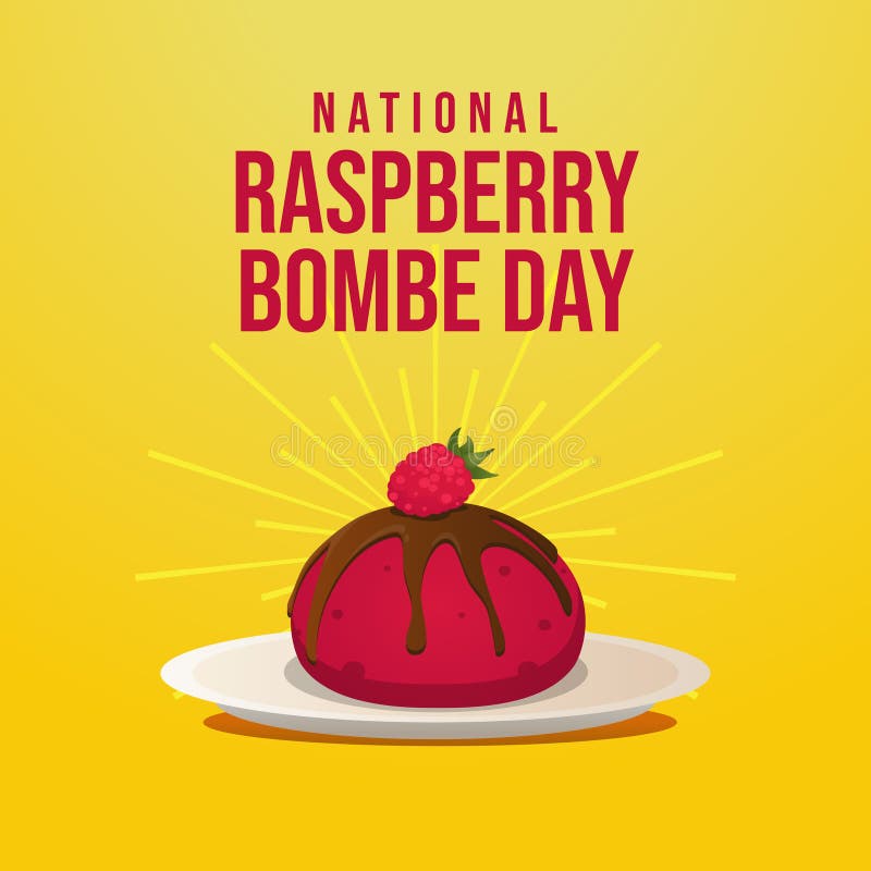 Vector Graphic of National Raspberry Bombe Day Ideal for National ...