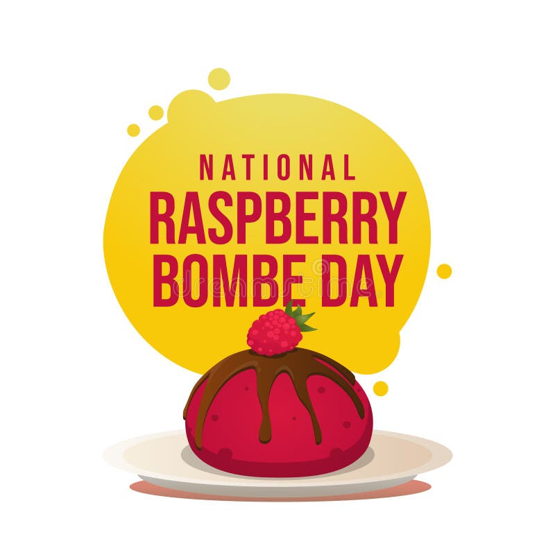 Vector Graphic of National Raspberry Bombe Day Ideal for National ...