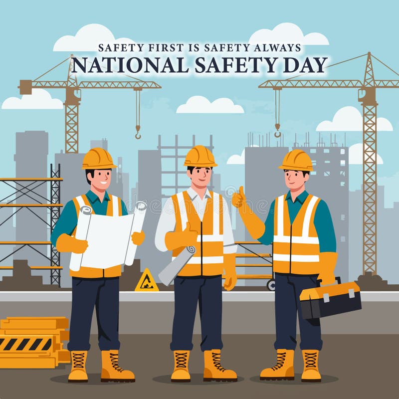 Vector Graphic of National Safety Day Good for National Safety Day ...
