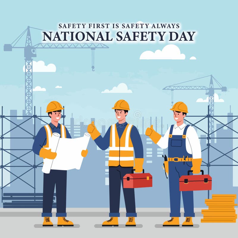 Vector Graphic of National Safety Day Good for National Safety Day ...