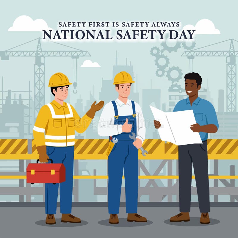 Vector Graphic of National Safety Day Good for National Safety Day ...
