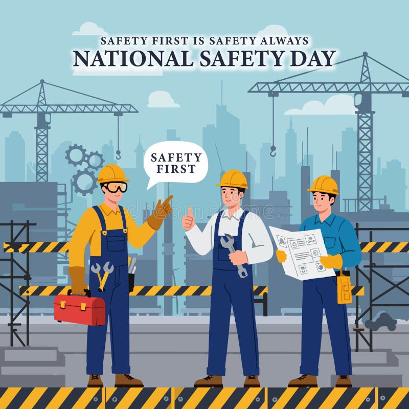Vector Graphic of National Safety Day Good for National Safety Day ...