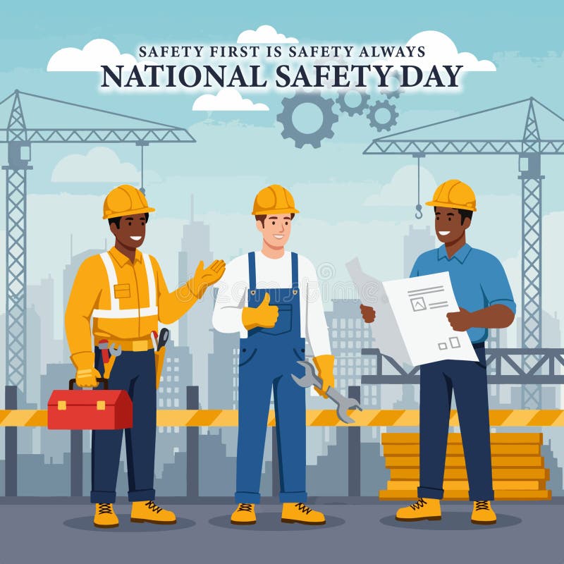 Vector Graphic of National Safety Day Good for National Safety Day ...